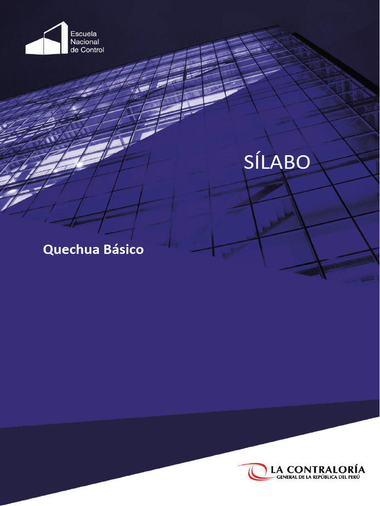 Sílabo Del Curso Quechua Básico v8 | PDF | Adverbio | Verbo