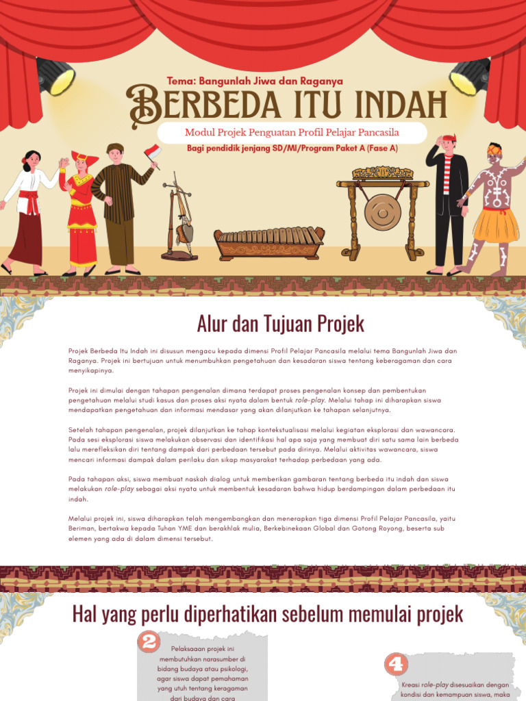Modul Projek - Berbeda Itu Indah - Fase A | PDF