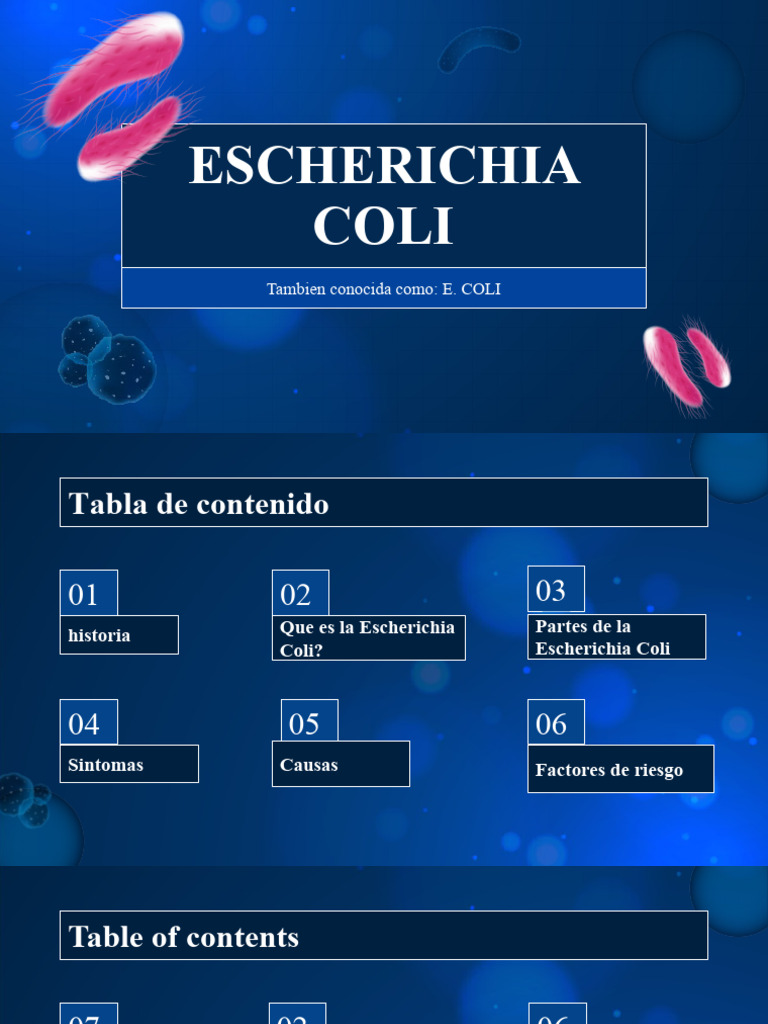 E. Coli Detection Breakthrough by Slidesgo Juberttttttt Comple | PDF ...