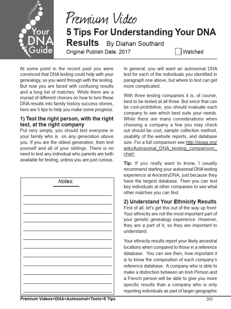 5 Tips Dna Results Om Pdf Kinship And Descent Biology