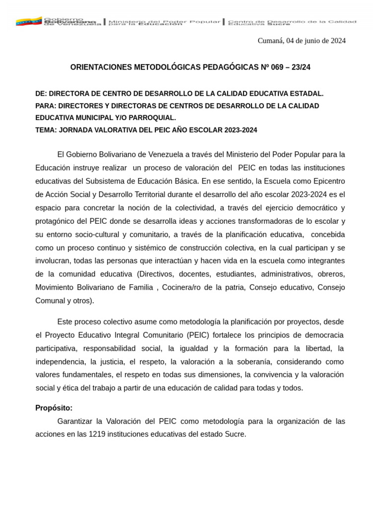 Metodologia para La Valocion Del PEIC | PDF | Democracia | Ideologías ...