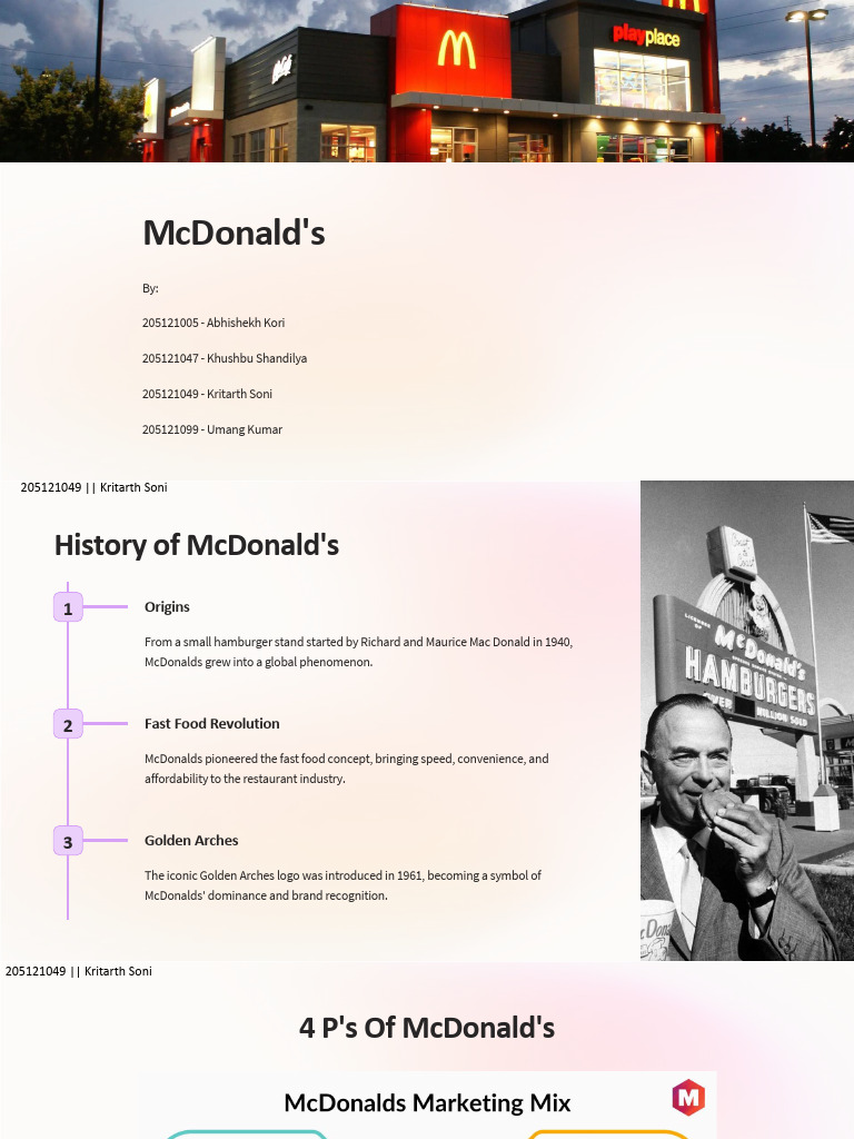 MC Donalds | Download Free PDF | Mc Donald's | Market Segmentation