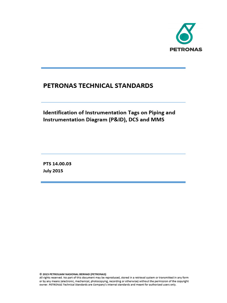 Identification of Indtrumentation Tags On Piping & Instrumentation ...