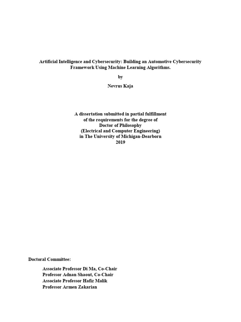 Nevrus Kaja PHD Dissertation V24 | PDF | Computer Security | Security