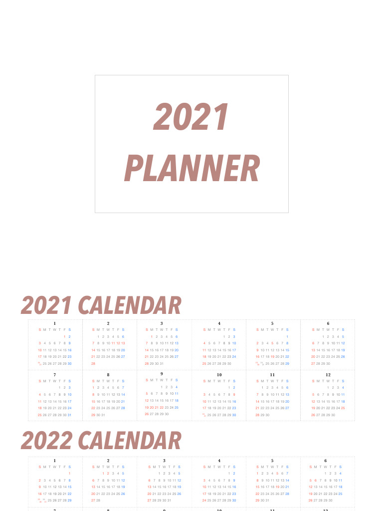 2021 PLANNER Ver.4 | PDF
