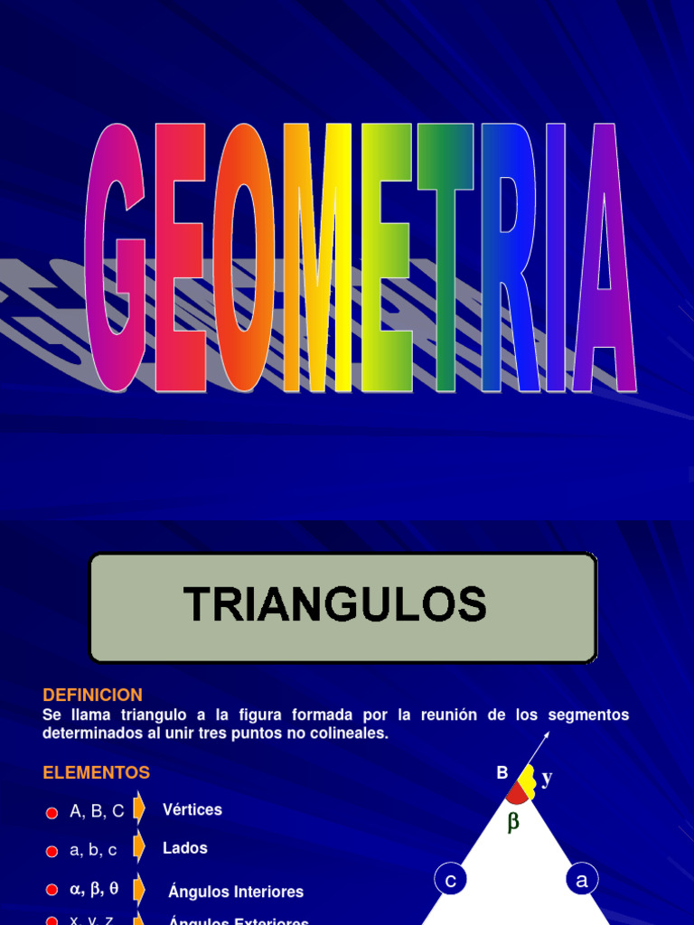 Triangulos Teoria | PDF | Triángulo | Geometría triangular