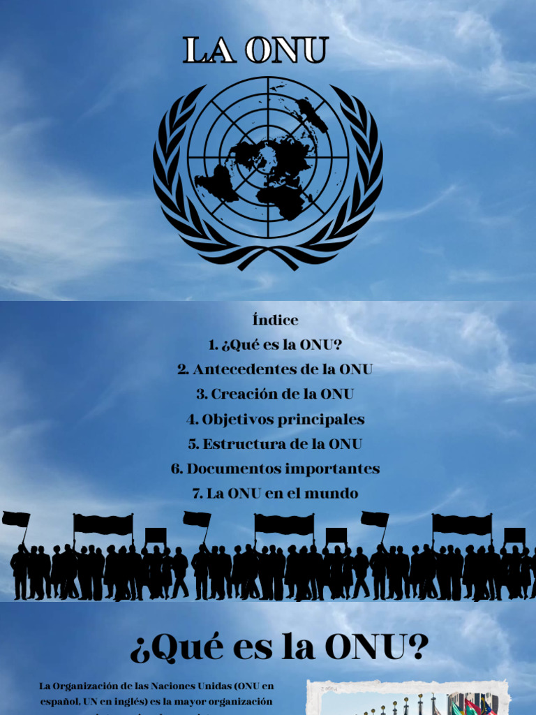 Historia y Estructura de la ONU | PDF | Naciones Unidas | Relaciones ...