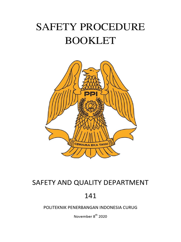 Safety Procedure Booklet - Agustus 2021 | PDF | Air Traffic Control ...