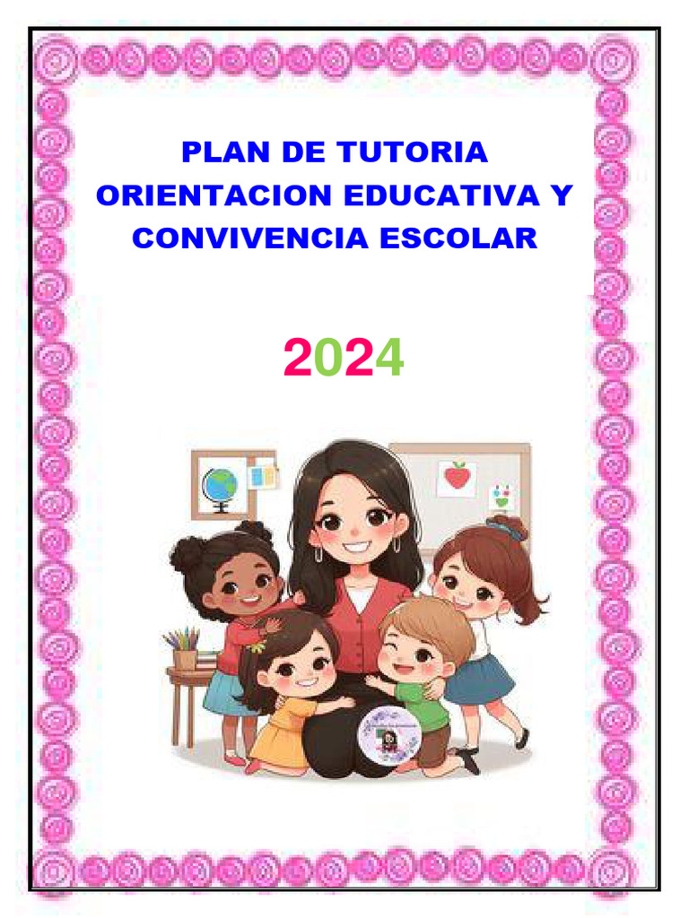 Plan de Tutoria Institucional - 2024 - Final | Descargar gratis PDF | Maestros | Violencia