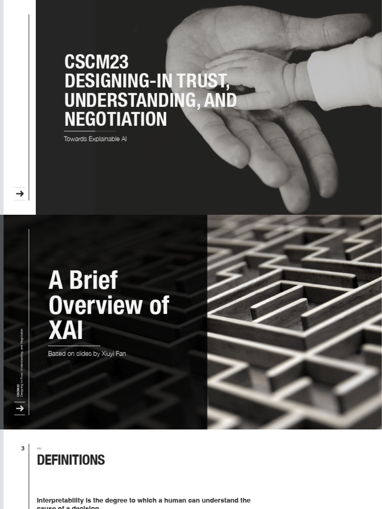 CSCM23 L10 Introduction To XAI | PDF | Machine Learning | Cognitive Science