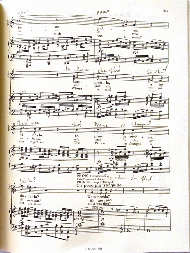 Rusalka Act 2 Part 2 | PDF