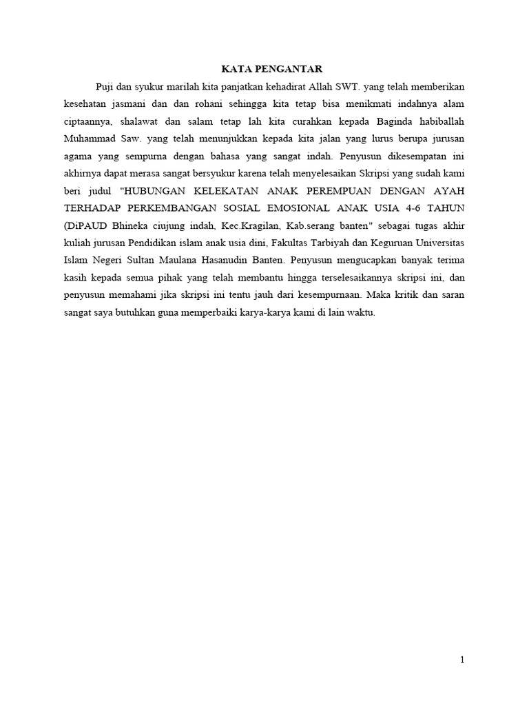 Fiks BAB 1&2 Shifa Skripsi Lancar Mudah Bismillah-1 | PDF