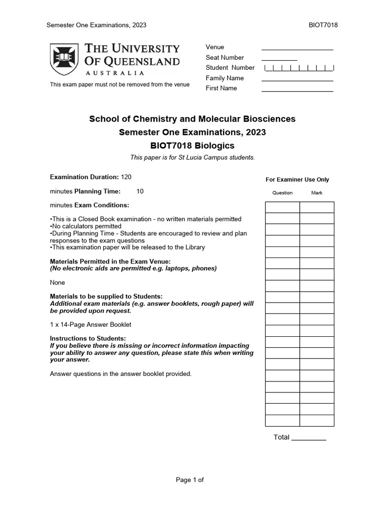 semseter 1 2023 | PDF | Antibody | Proteins