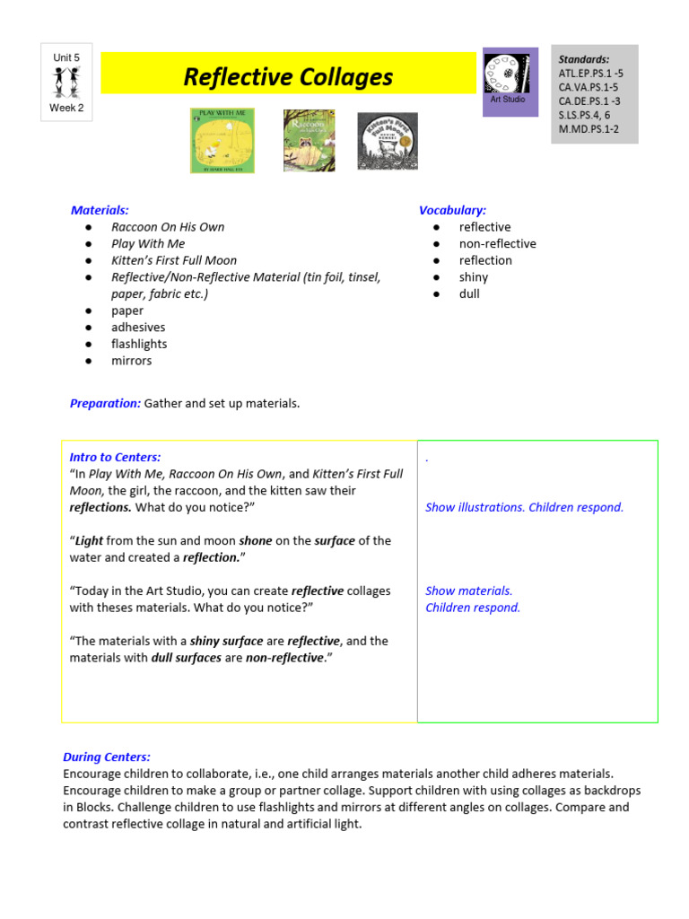 05_ Art Studio Reflective Collages | PDF