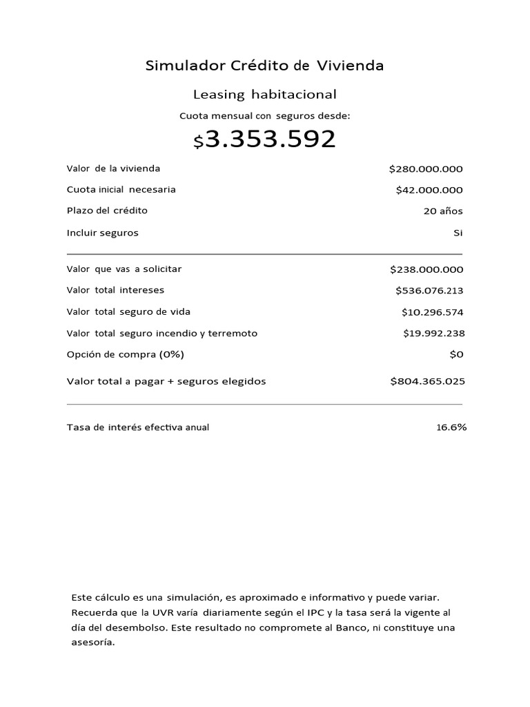 Simulac Credito Plan - de - Pagos | PDF | Cooking, Food & Wine