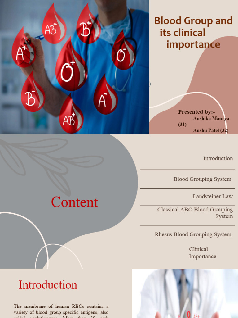 Blood Group and Its Clinical Importance | PDF | Blood Type | Medical ...