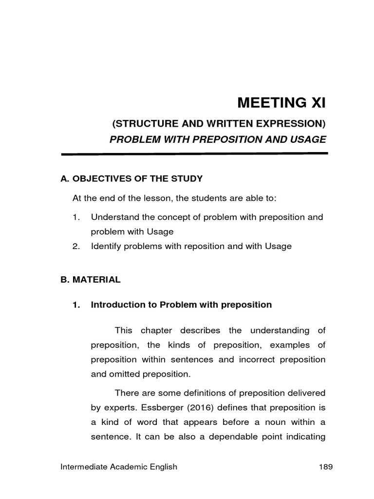 22PAM0062 - INTERMEDIATE ACADEMIC ENGLISH - Part11 | PDF | Noun | Preposition And Postposition