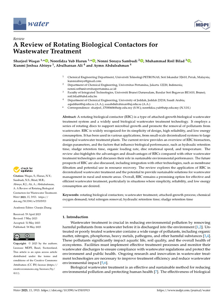 Water 15 01913 PDF Sewage Treatment Environmental Technology