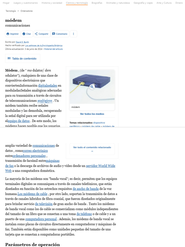 Guía Completa sobre Módems | PDF | Módem | Línea de abonado digital