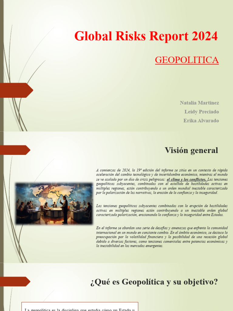 Global Risks Report 2024 Final Pdf Geopolítica