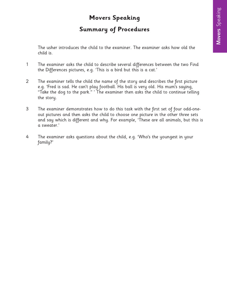 Speaking A2 | PDF