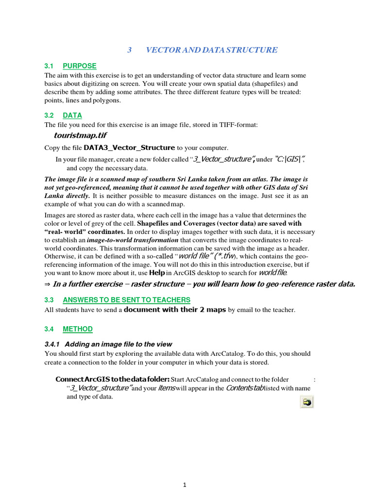 3VECTOR AND DATA STRUCTURE | Download Free PDF | Arc Gis | Computing