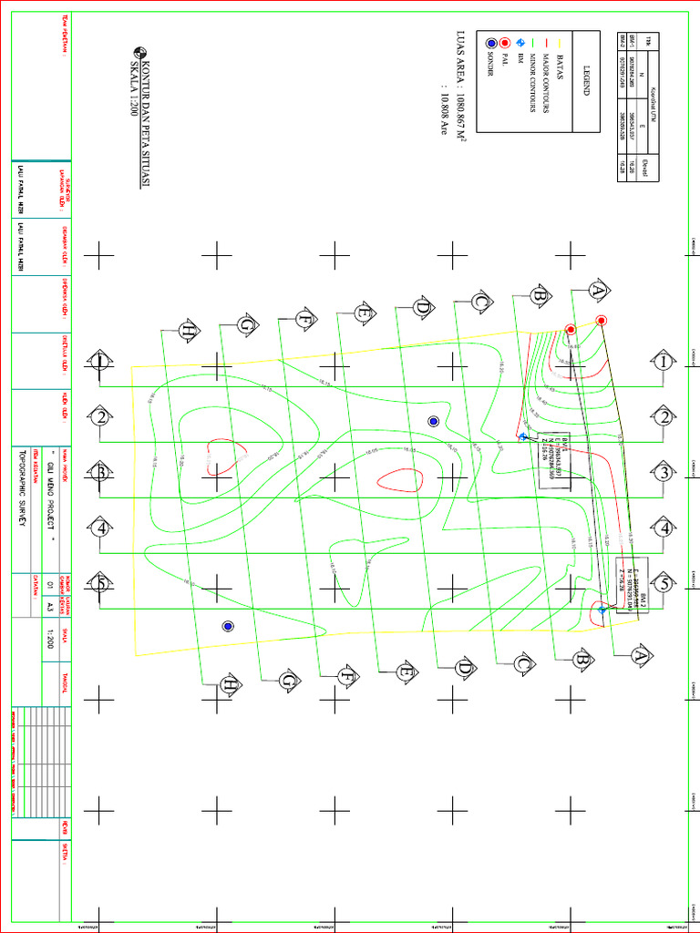 PDF Topografi Gili Meno | PDF