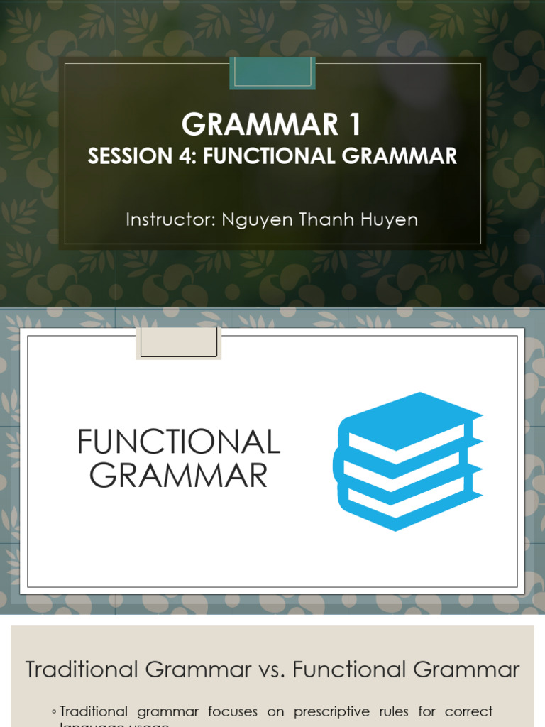 Understanding Functional Grammar Basics | PDF | Question | Sentence ...