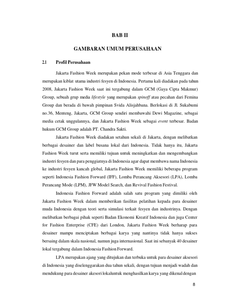 Gambaran Umum Perusahaan | PDF