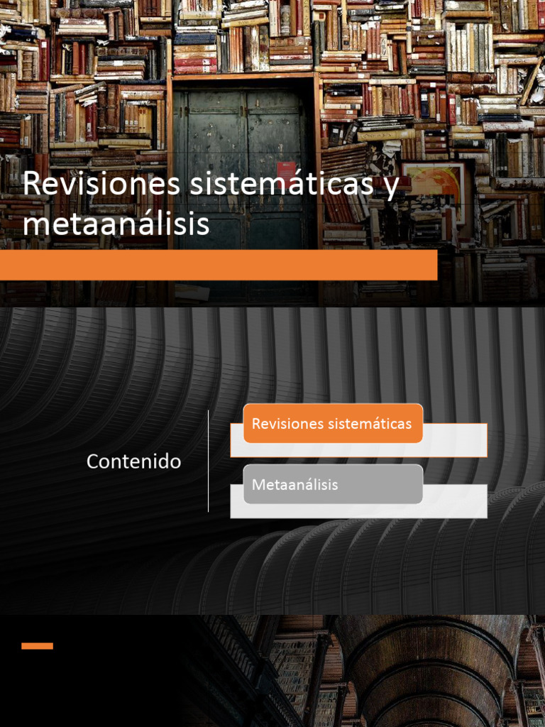 Revisiones y metaanalisis.pptx | PDF | Metaanálisis | Revisión sistemática
