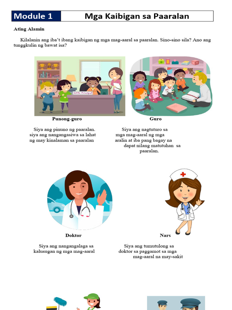 Araling Panlipunan Kinder Modules (2nd Quarter) | PDF