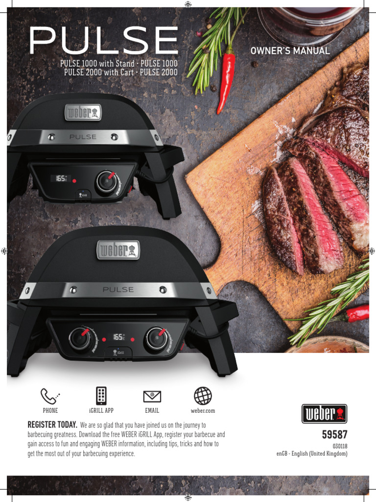 Weber Bar b q Manual | PDF | Ac Power Plugs And Sockets | Barbecue