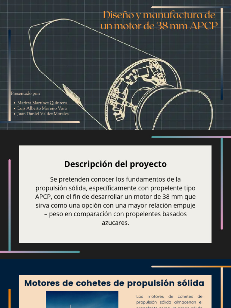 Motor Apcp | PDF | Motor de cohete | Propulsión de naves espaciales