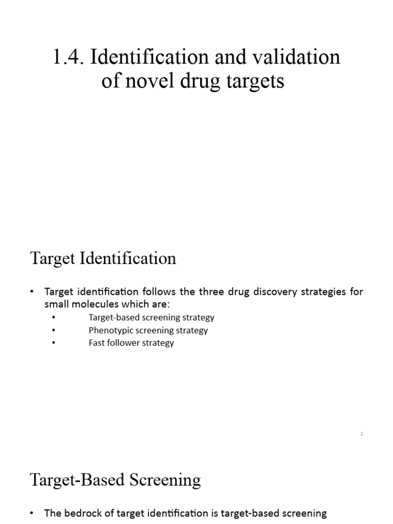 Drug Target Identification Methods | PDF | Gene | Proteins