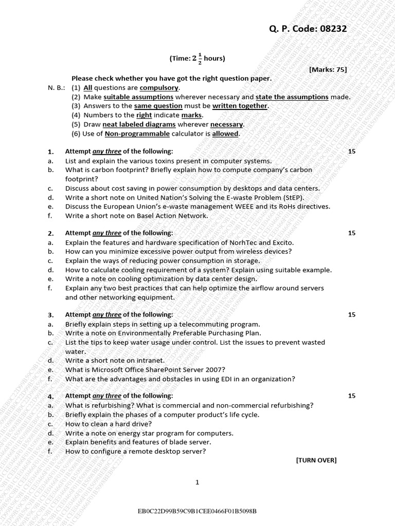 Green Computing Sem Ii Download Free Pdf Computing Computer 1653