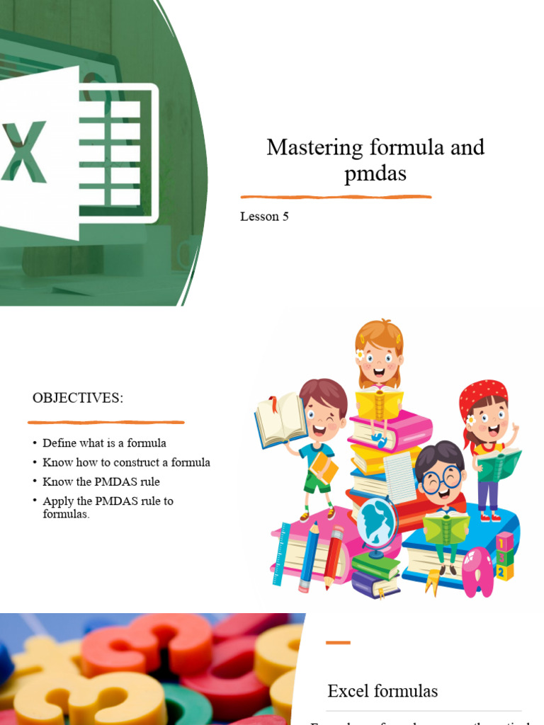 Excel Formulas and PMDAS Guide | PDF | Formula | Multiplication