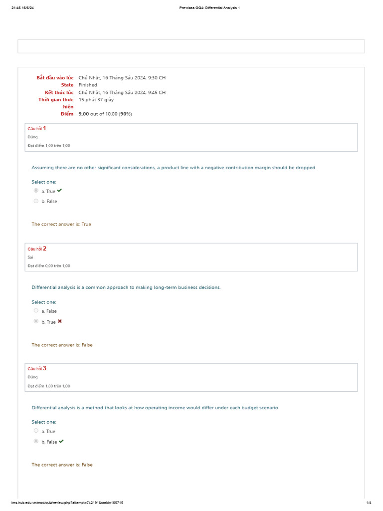 Pre-class OQ4_ Differential Analysis 1_ML | PDF