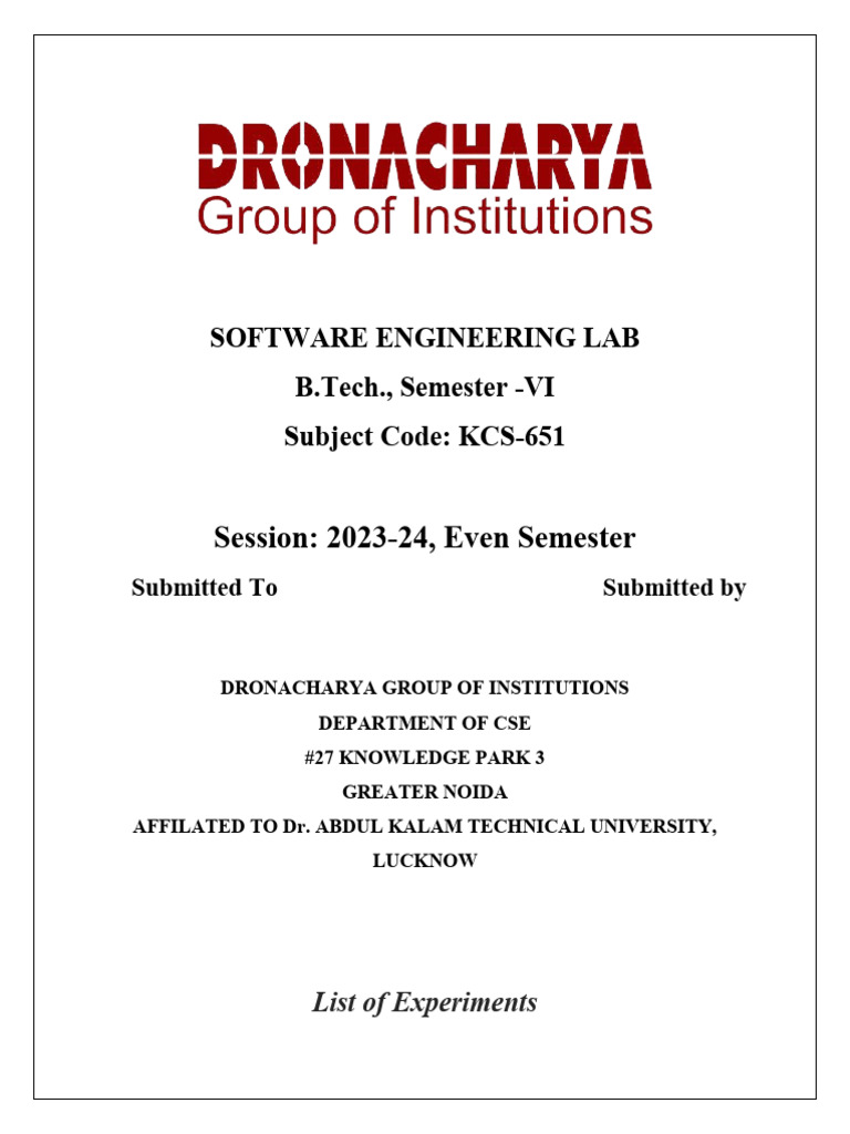 Software Engineering Lab | PDF | Conceptual Model | Computer Engineering