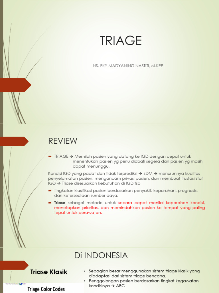 Triage Esi | PDF | Pengembangan Diri
