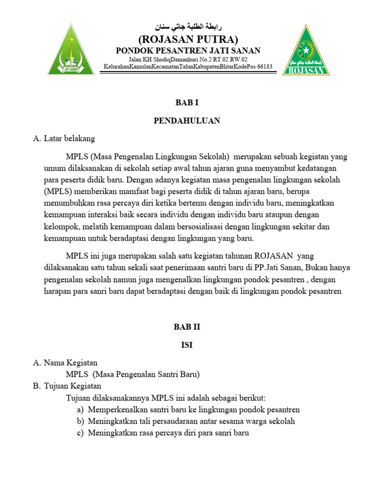Proposal MPLS Pondok | PDF