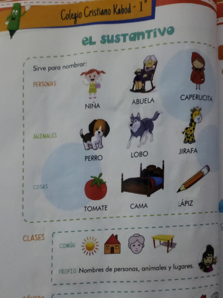 Clasificación de Sustantivos para Niños | PDF