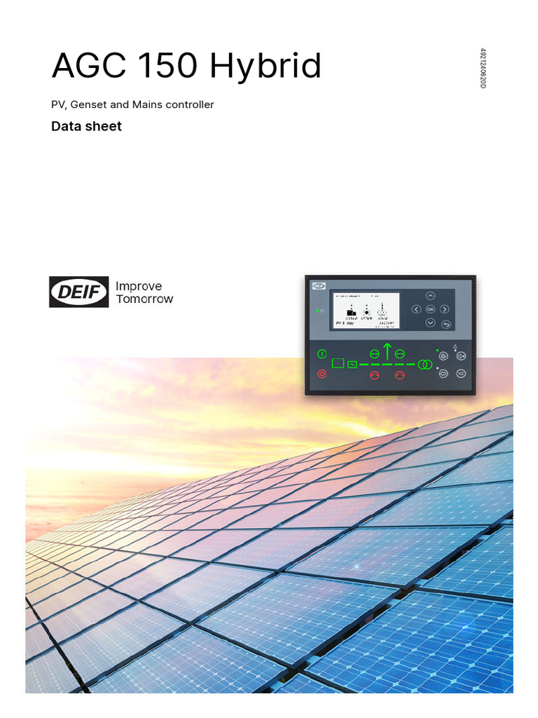 Agc 150 Hybrid Data Sheet 4921240620 Uk | PDF | Photovoltaics | Mains ...