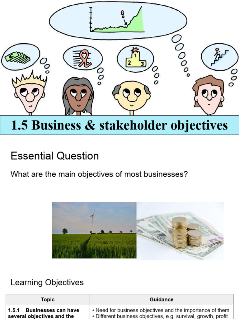 Business Objectives and Stakeholder Roles | PDF | Stakeholder ...