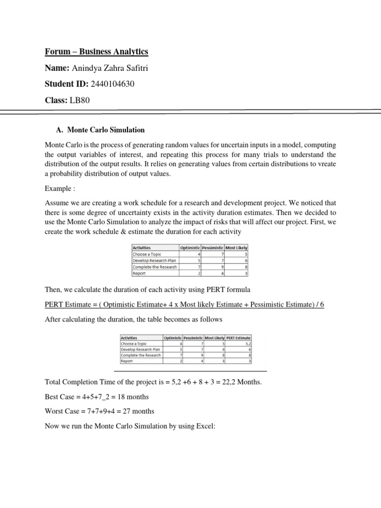 Business Analytics | Download Free PDF | Monte Carlo Method ...