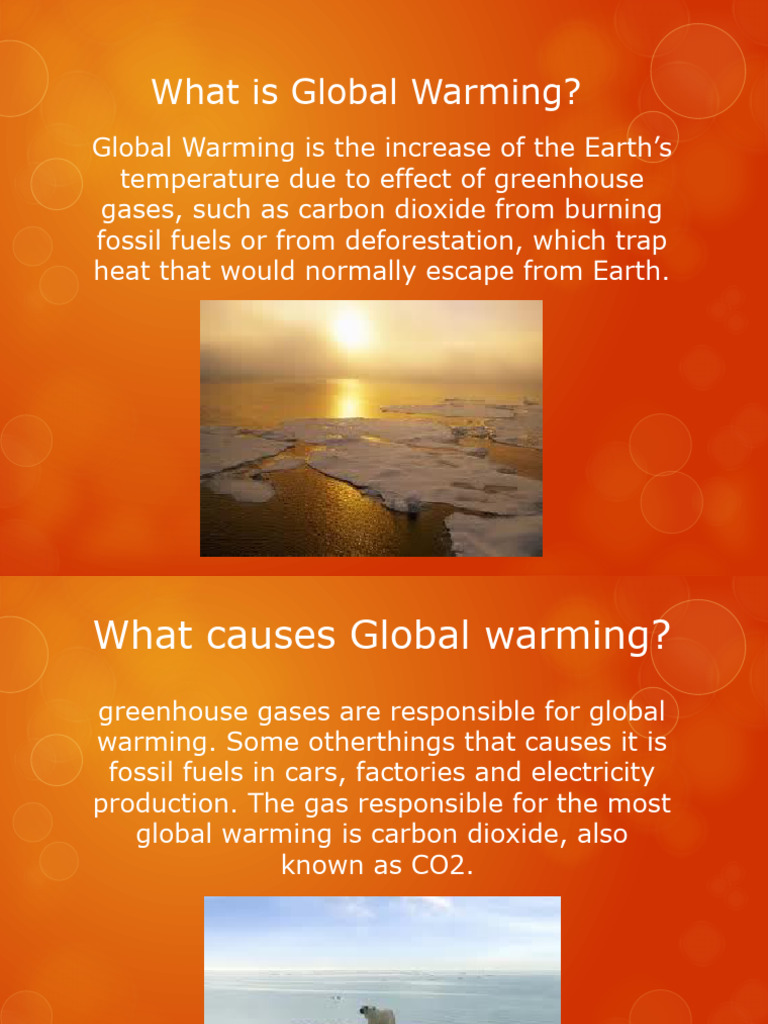 166643752 Global Warming Powerpoint Presentation | PDF