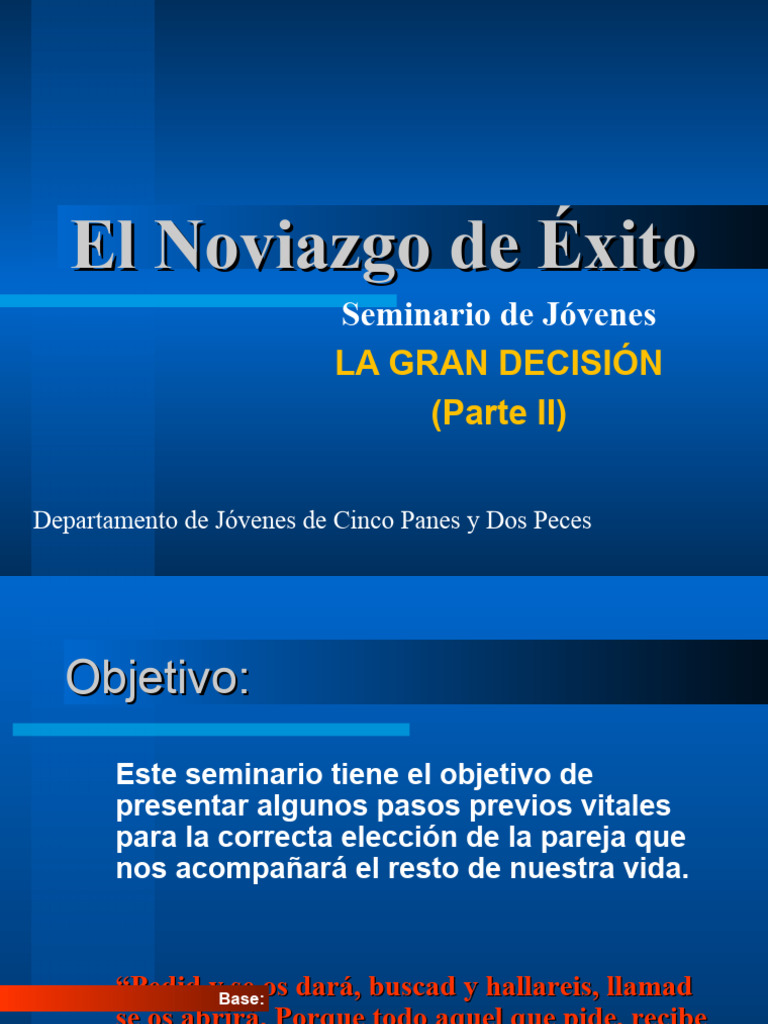 2 PARTE - El Noviazgo de Éxito | PDF | Matrimonio