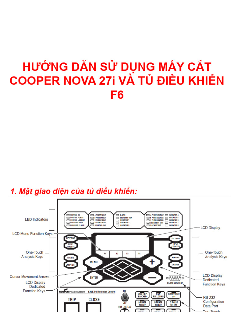 Huong Dan Su Dung May Cat Cooper Nova 27i Va Tu Dieu Khien F6 | PDF