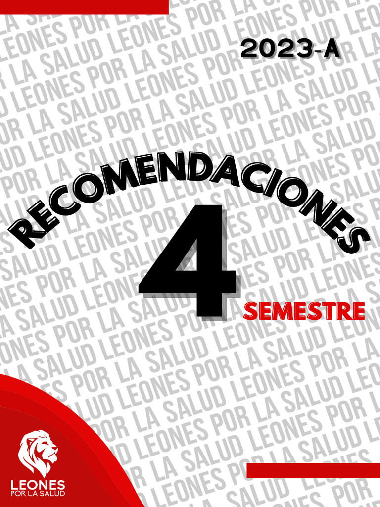 Recomendaciones 4to Semestre | Descargar gratis PDF | Evidencia basada en medicina | Historial ...