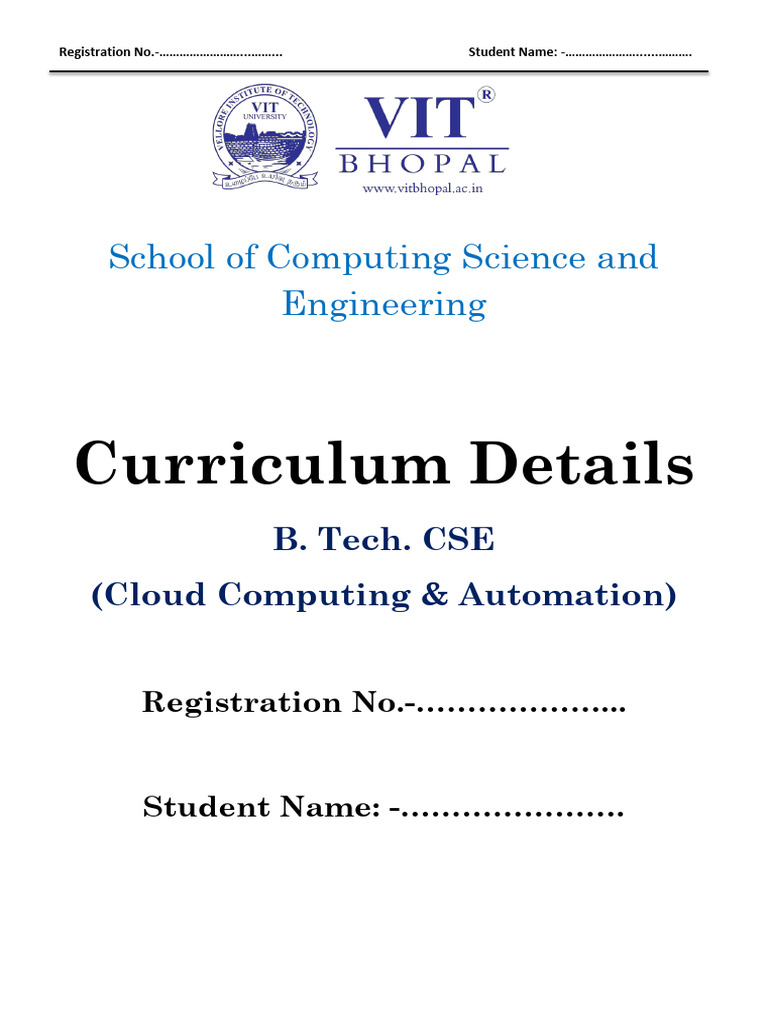 Curriculum Details - B.tech (CCA) | PDF | Cloud Computing | Computing