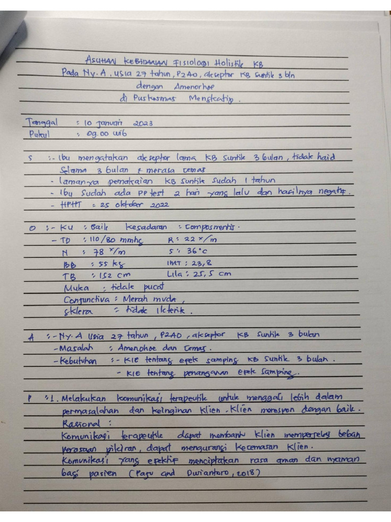 Askeb amenore, sadari, kie menopause(1) | PDF